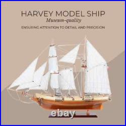 Harvey Ship Model Handcrafted Varnished Two Tone Colors Wooden Ship ...